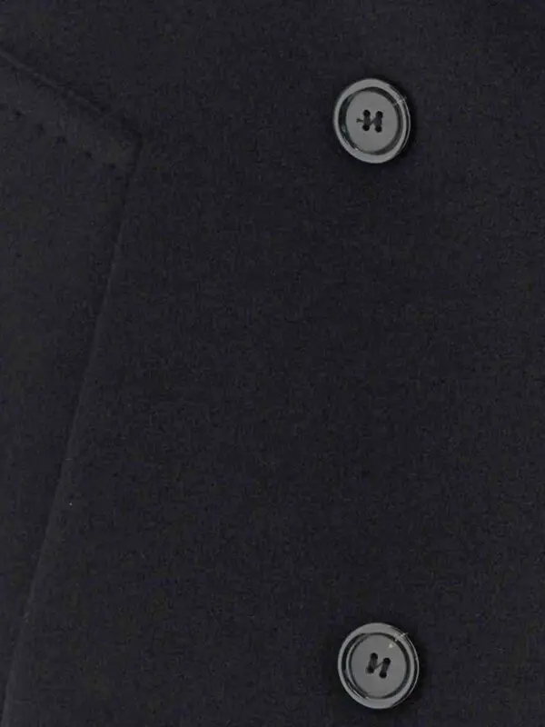 Max Mara Double-breasted Wool Caban Coat - Black