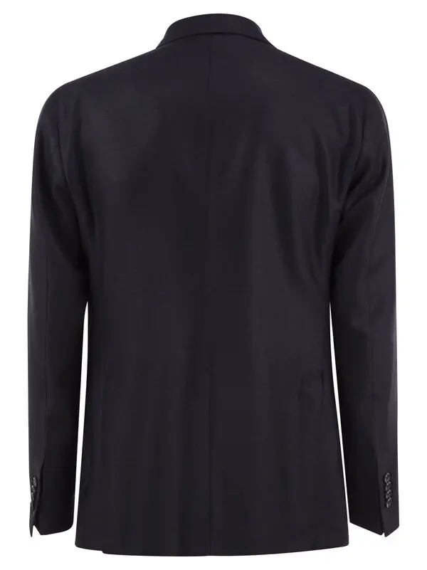 Tagliatore Double-breasted Virgin Wool And Cashmere Blazer