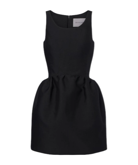 Balenciaga Wool And Silk-blend Sleeveless Minidress
