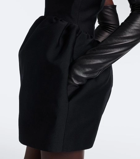 Balenciaga Wool And Silk-blend Sleeveless Minidress