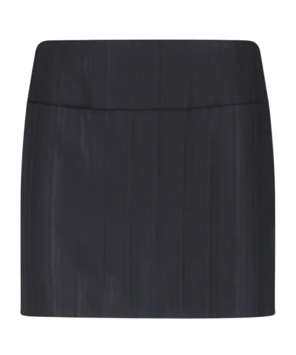 DONDUP Erotica Striped Zipped Skirt - Black