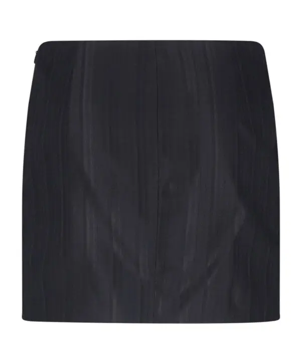 DONDUP Erotica Striped Zipped Skirt
