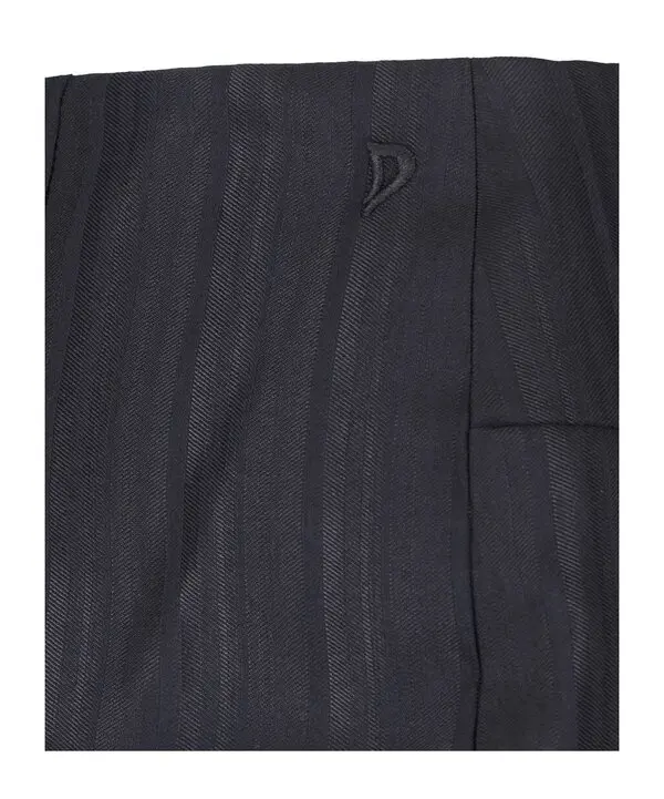 DONDUP Erotica Striped Zipped Skirt