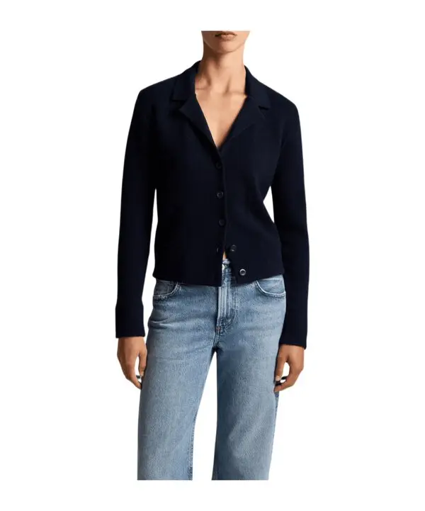 Vince Long-sleeved Cardigan - Navy