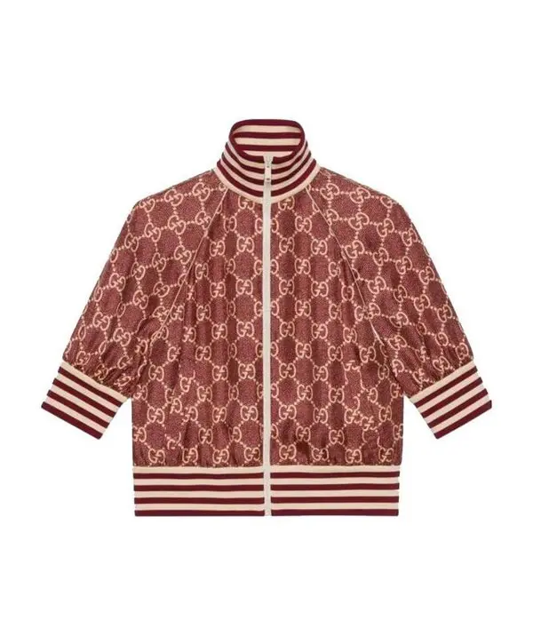 Gucci Gg Supreme Print Jacket - Brown