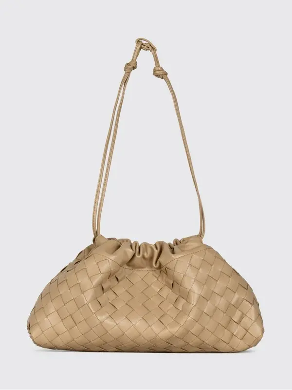 Bottega Veneta Woven Calfskin Leather Bucket Bag - Blue