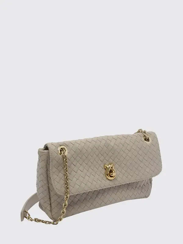 Bottega Veneta Madison Shoulder Bag In Intrecciato Leather - Cream