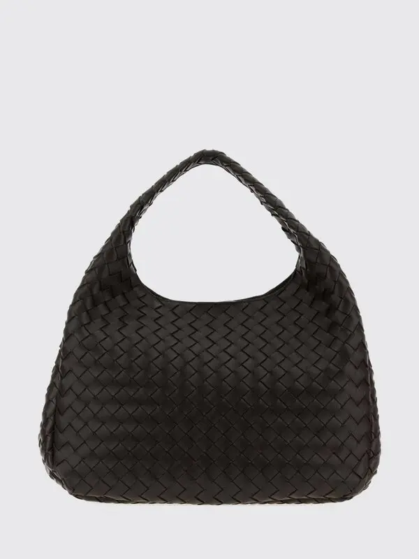 Bottega Veneta Campana Intrecciato Lambskin Hobo Bag - Brown