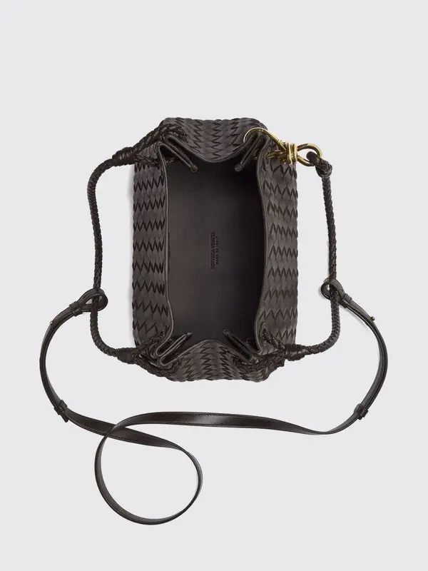 Bottega Veneta Parachute Intrecciato Lambskin Shoulder Bag - Brown