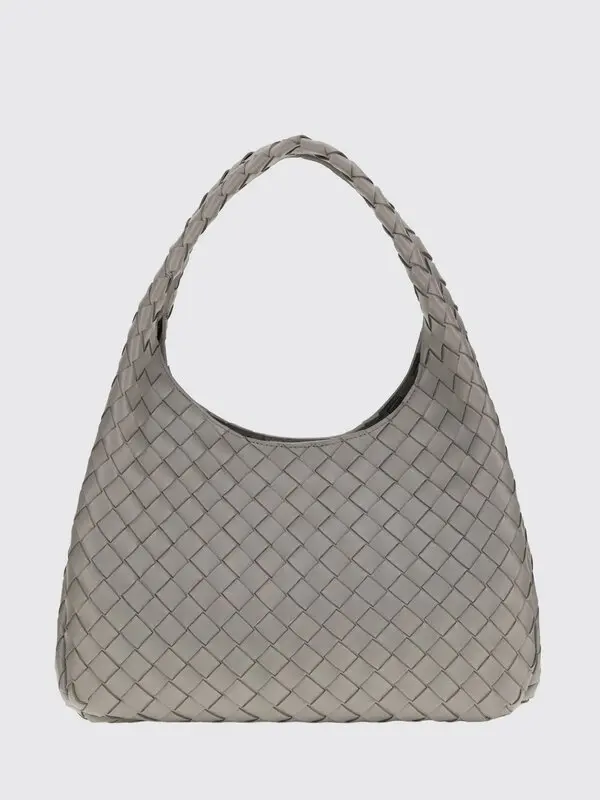 Bottega Veneta Medium Campana Shoulder Bag - Gray