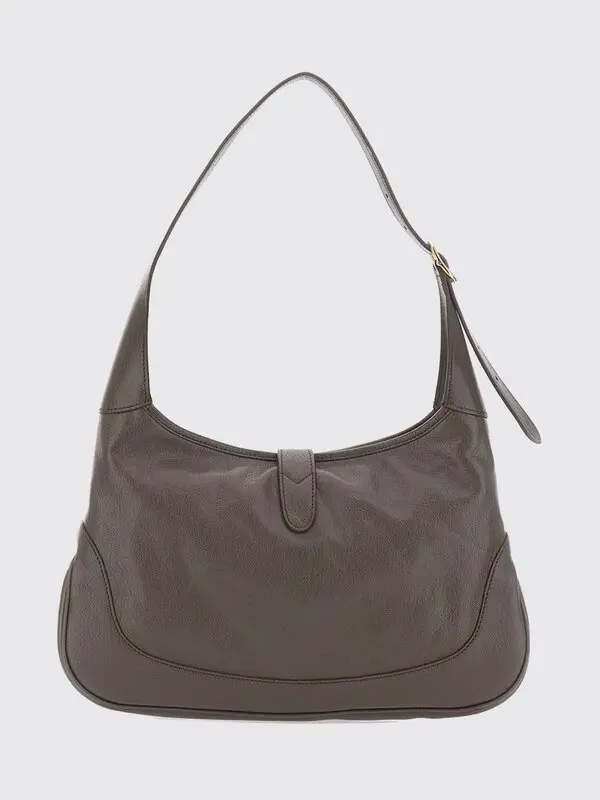 Gucci Jackie 1961 Medium Shoulder Bag In Black Grained Leather