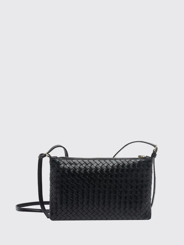Bottega Veneta Small Woven Nappa Crossbody Bag - Black