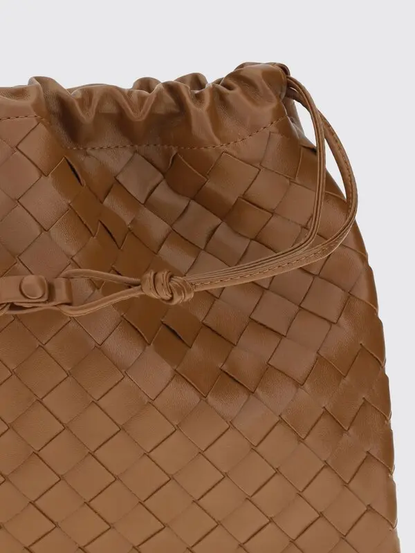 Bottega Veneta Intrecciato Calfskin Bucket Bag With Drawstring - Brown