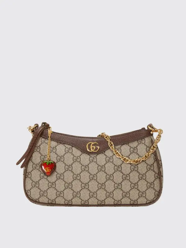 Gucci Ophidia Gg Supreme Fabric Bag - Cream