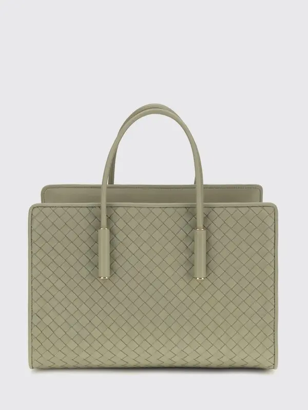 Bottega Veneta Barbara Intrecciato Lambskin Handbag - Green