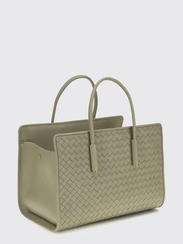 Bottega Veneta Barbara Intrecciato Lambskin Handbag - Green