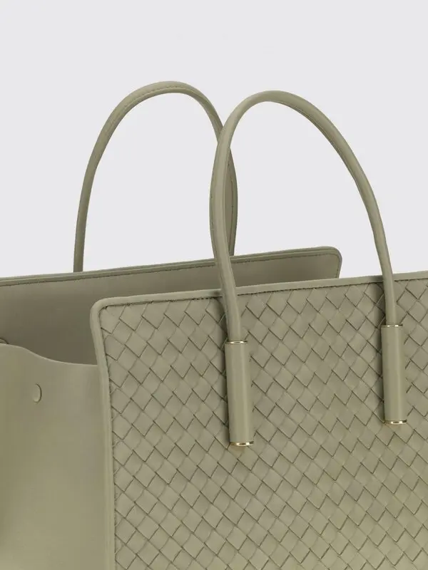 Bottega Veneta Barbara Intrecciato Lambskin Handbag - Green