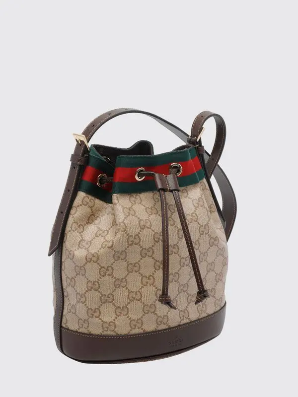 Gucci Venice Mini Gg Monogram Jacquard Fabric Bucket Bag