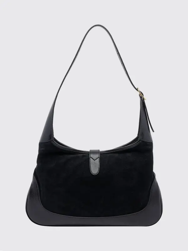 Gucci Jackie 1961 Medium Grained Leather Shoulder Bag With Piston Closure