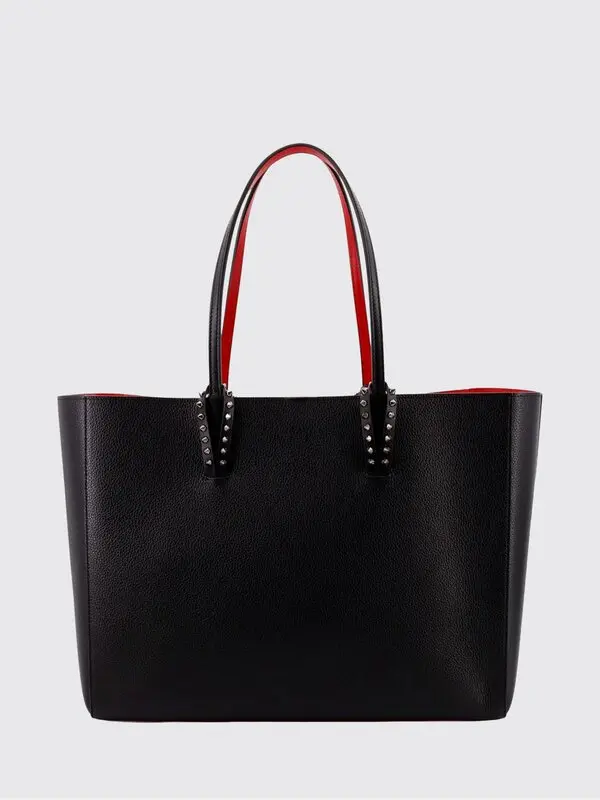 CHRISTIAN LOUBOUTIN Cabata Soft Large Grained Leather Bag - Black