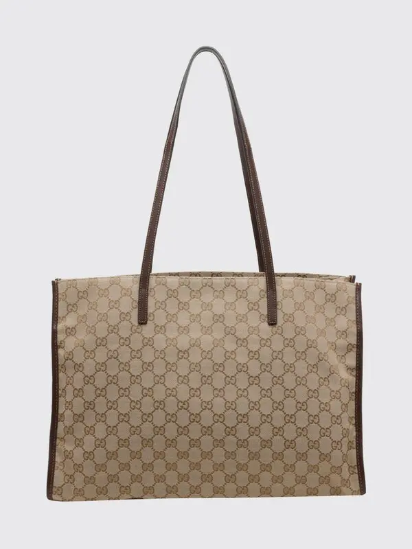 Gucci Monogram Jacquard Shoulder Bag With Double Leather Handle