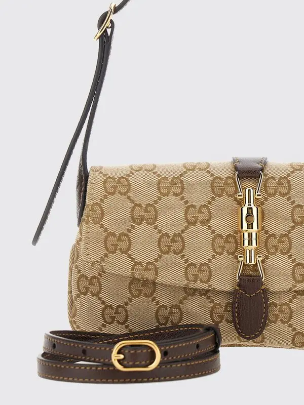 Gucci Mini Jackie Bag In Gg Jacquard With Removable Shoulder Strap
