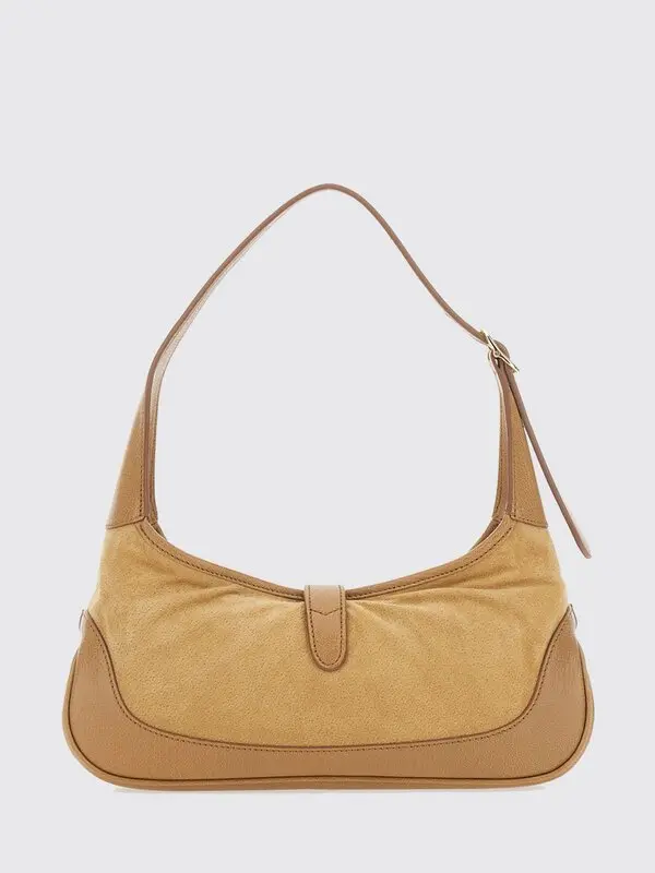 Gucci Jackie Slim Shoulder Bag In Grained Leather With Piston Lock