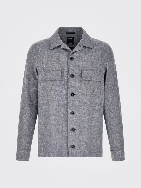 Zegna Linen Blend Overshirt
