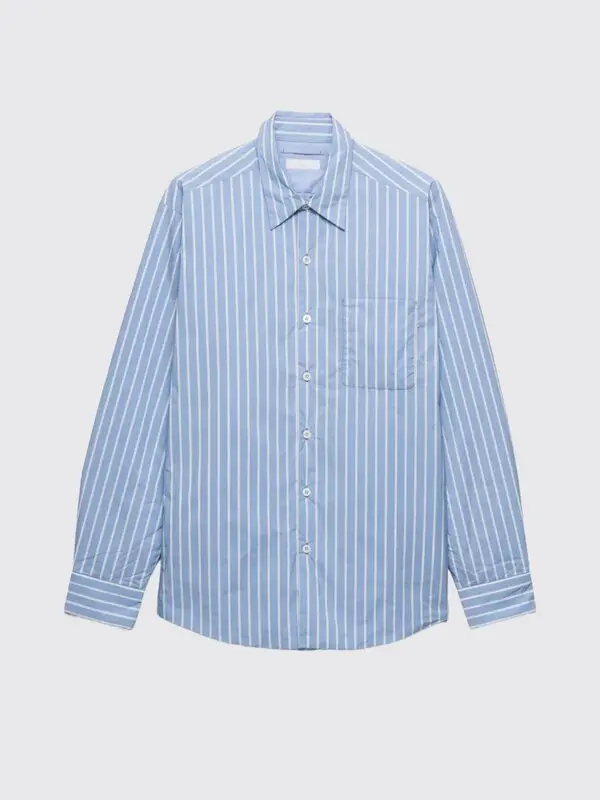 Prada Striped Cotton Poplin Shirt