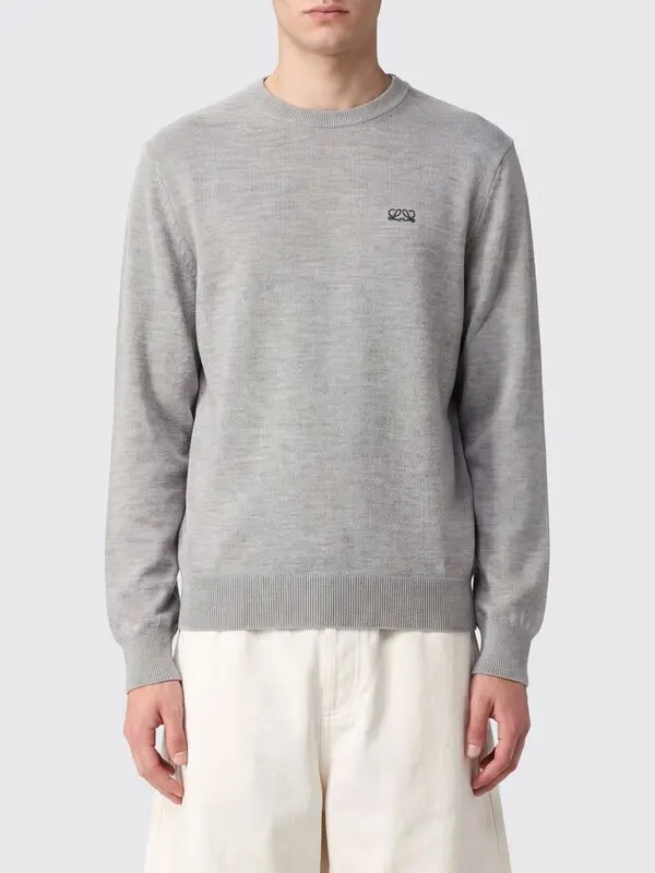 Loewe Anagram Embroidered Wool Crewneck Jumper