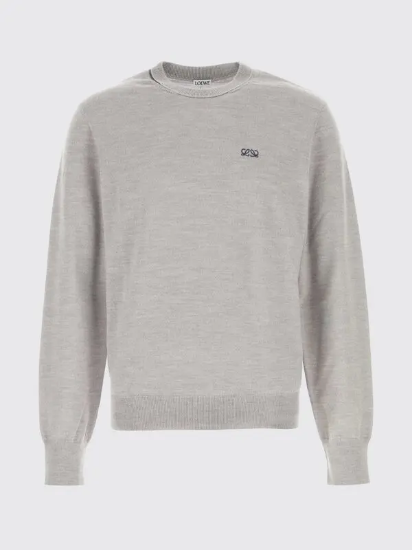 Loewe Anagram Embroidered Wool Crewneck Jumper