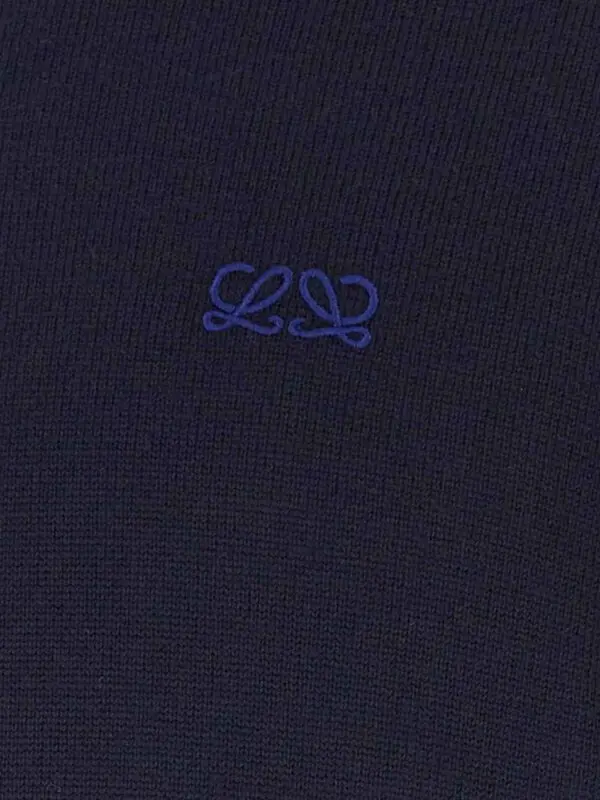 Loewe Anagram Embroidered Wool Crewneck Jumper