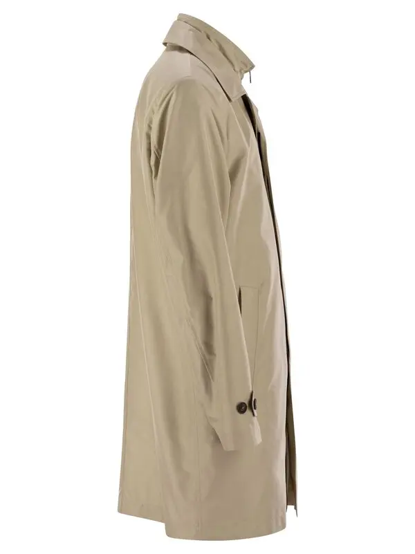 FAY Morning Coat In Technical Cotton