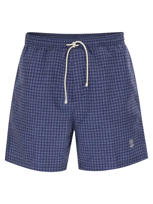 Brunello Cucinelli Nylon Swimsuit With Floral Print