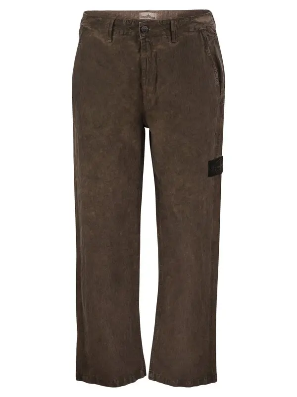 Stone Island Garment-dyed Corduroy Trousers