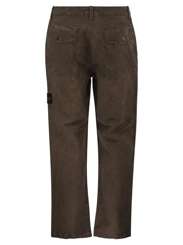 Stone Island Garment-dyed Corduroy Trousers