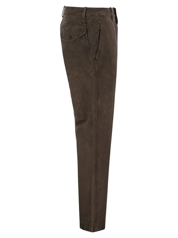 Stone Island Garment-dyed Corduroy Trousers