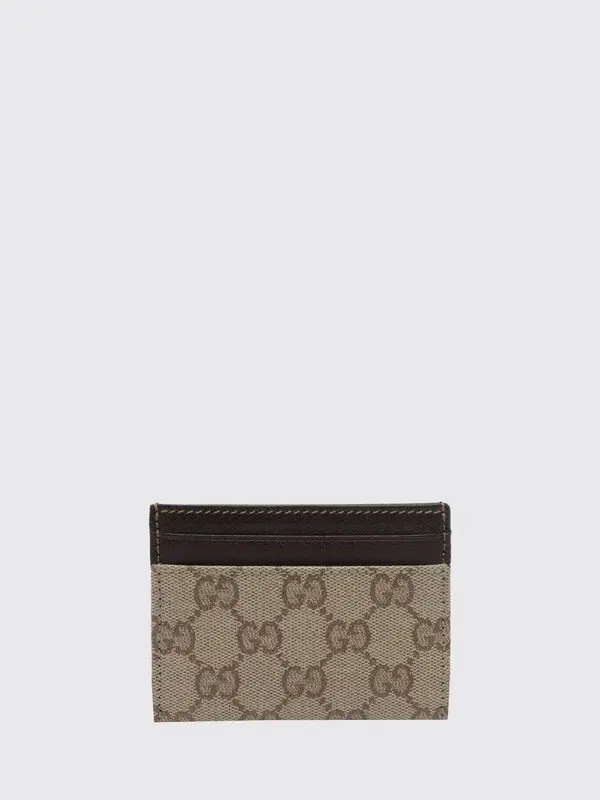 Gucci Essence Gg Monogram Jacquard Fabric Flat Card Holder