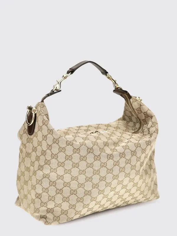 Gucci Brera Gg Monogram Jacquard Shoulder Bag With Leather Handle