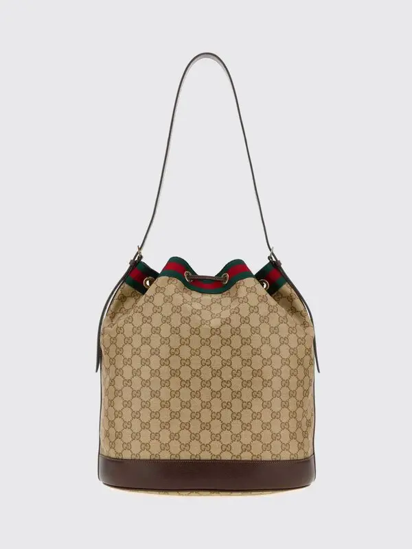 Gucci Gg Jacquard Fabric Bucket Bag