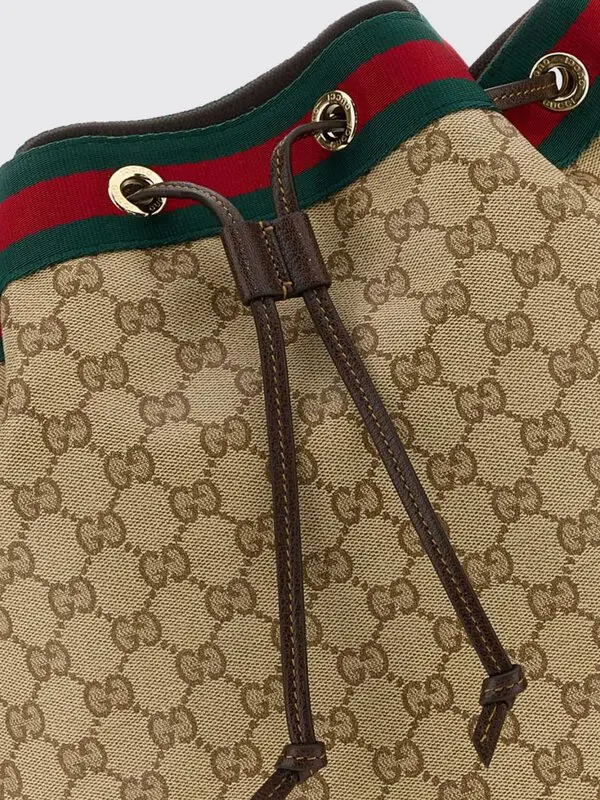 Gucci Gg Jacquard Fabric Bucket Bag