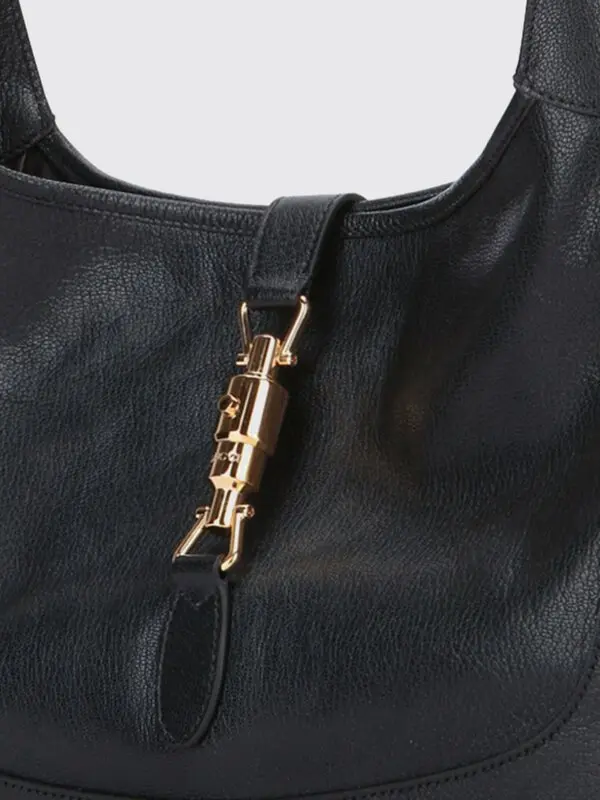 Gucci Jackie 1961 Shoulder Bag In Grained Leather With Piston Lock