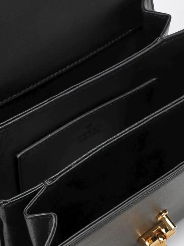 Gucci Siena Mini Handbag In Smooth Calfskin With Horsebit Detail