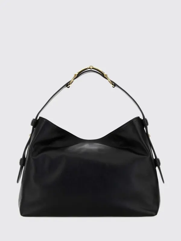 Gucci Beatrix Smooth Calfskin Shoulder Bag With Horsebit Detail - Black