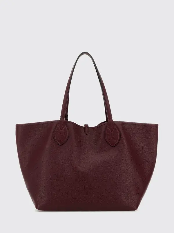 Gucci Reversible Shoulder Bag In Grained Leather And Logo Fabric