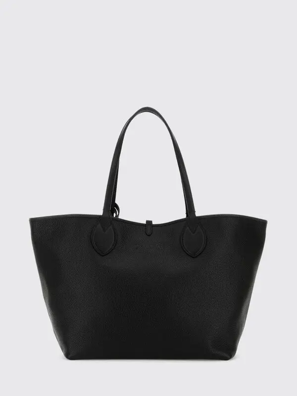 Gucci Reversible Shoulder Bag In Grained Leather And Logo Fabric - Black