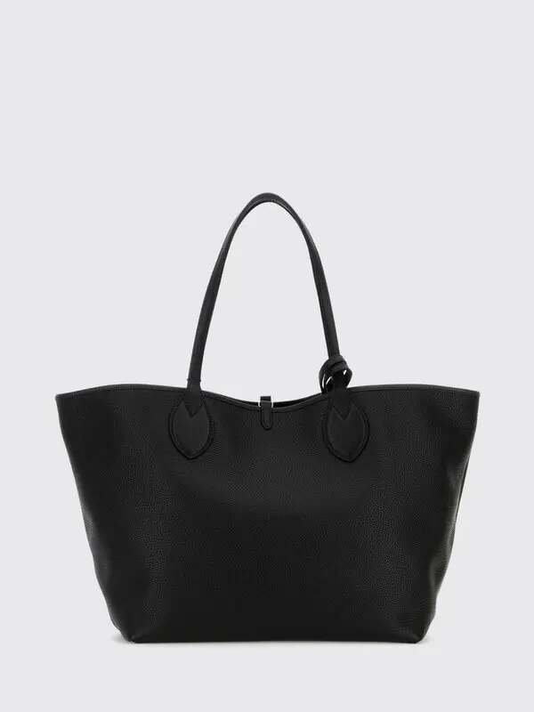 Gucci Reversible Grained Leather And Logo Fabric Shoulder Bag - Black