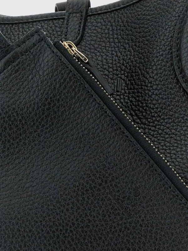 Gucci Reversible Grained Leather And Logo Fabric Shoulder Bag - Black