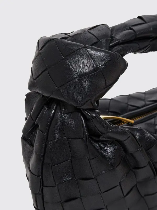 Bottega Veneta Mini Jodie Woven Nappa Bag - Black