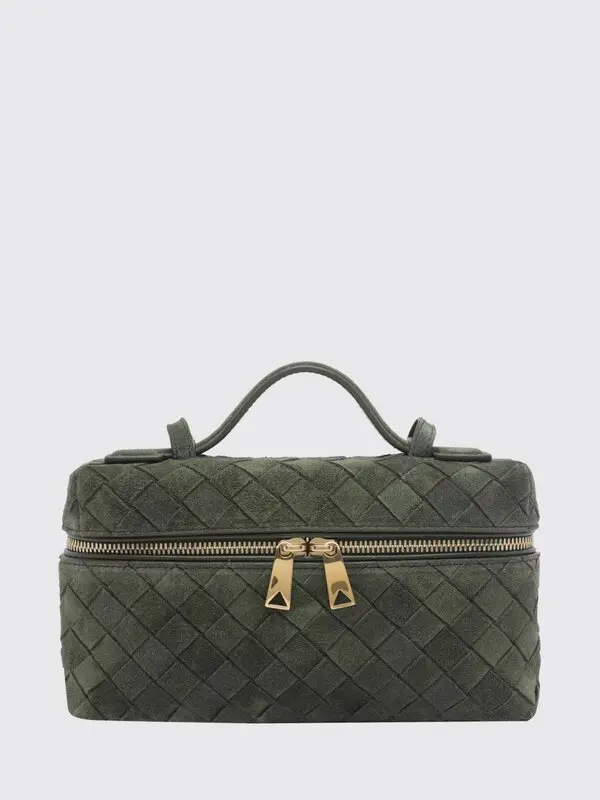 Bottega Veneta Bang Bang Intrecciato Suede Leather Mini Bag - Green